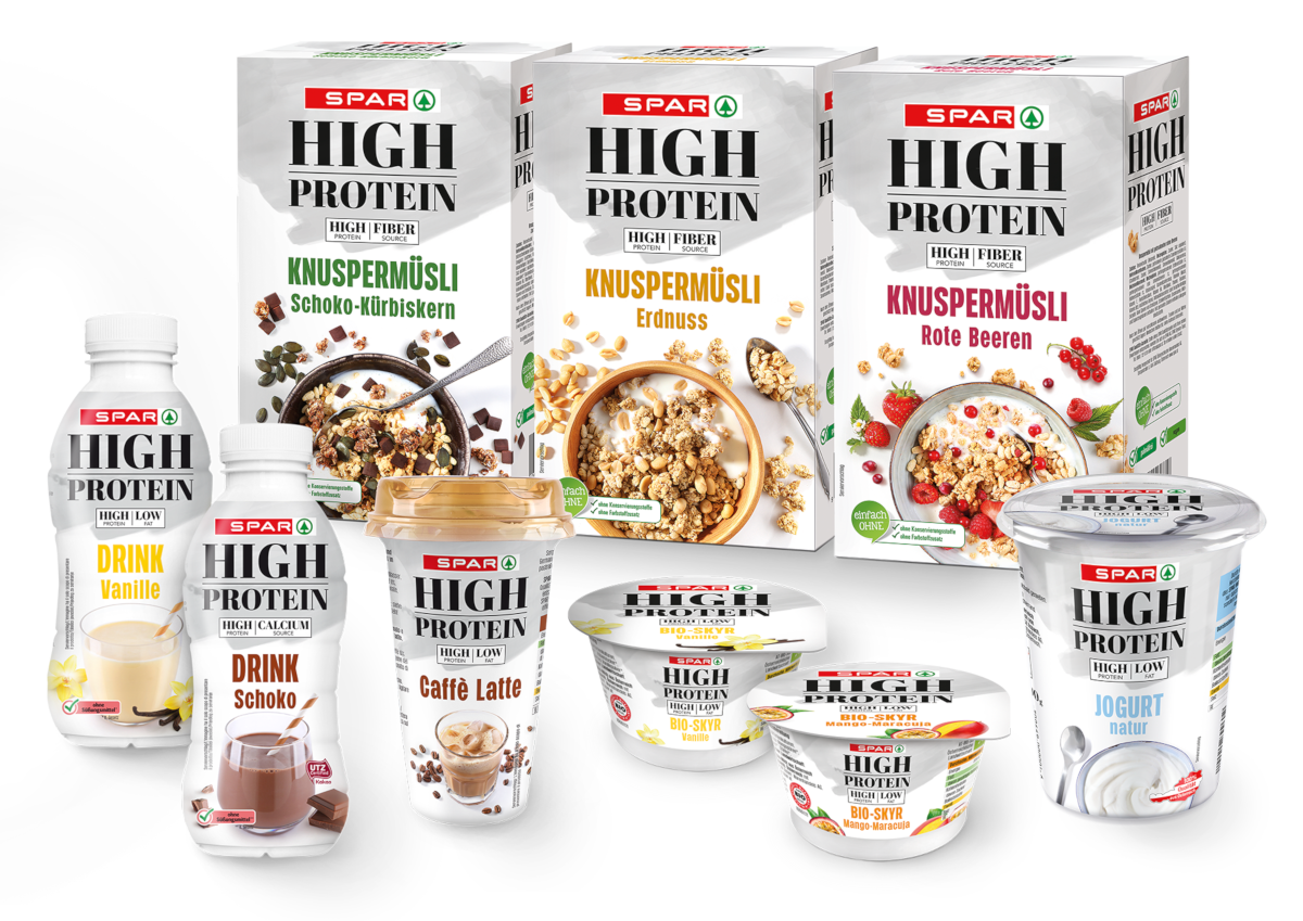 Mehr Eiweiß, weniger Fett: Neue SPAR HIGH PROTEIN-Linie - familiii